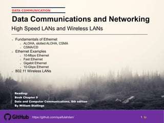 Dc ch09 : high speed la ns and wireless lans | PPT