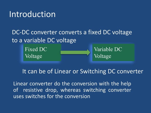 DC-DC Converter.pptx | Consumer Electronics | Technology & Computing