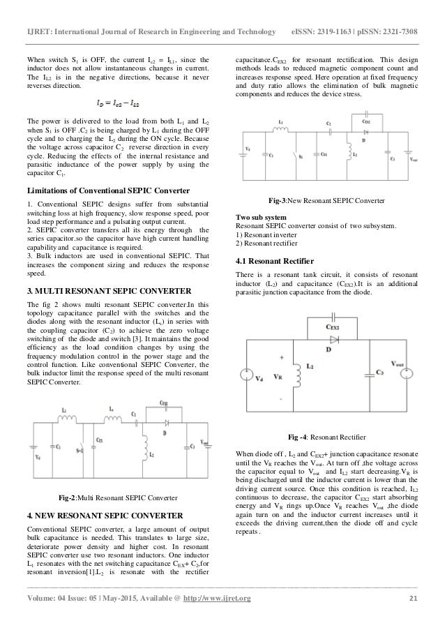 Dc Dc Sepic Converter Topologies 