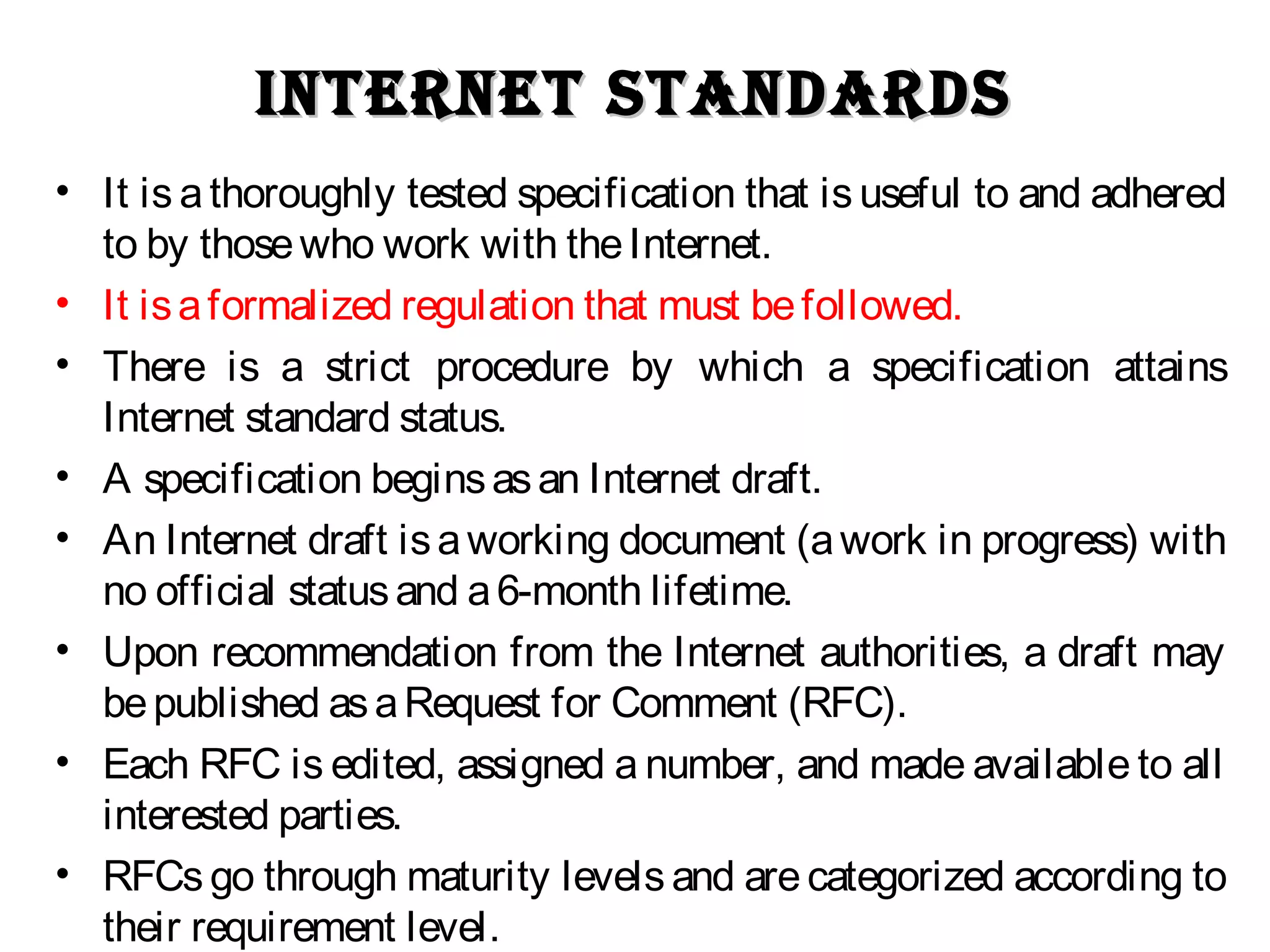 Dc lec-05 (protocols & standards) | PPT