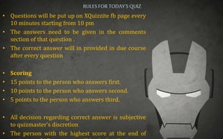 The Marvel-DC Quiz | PPT