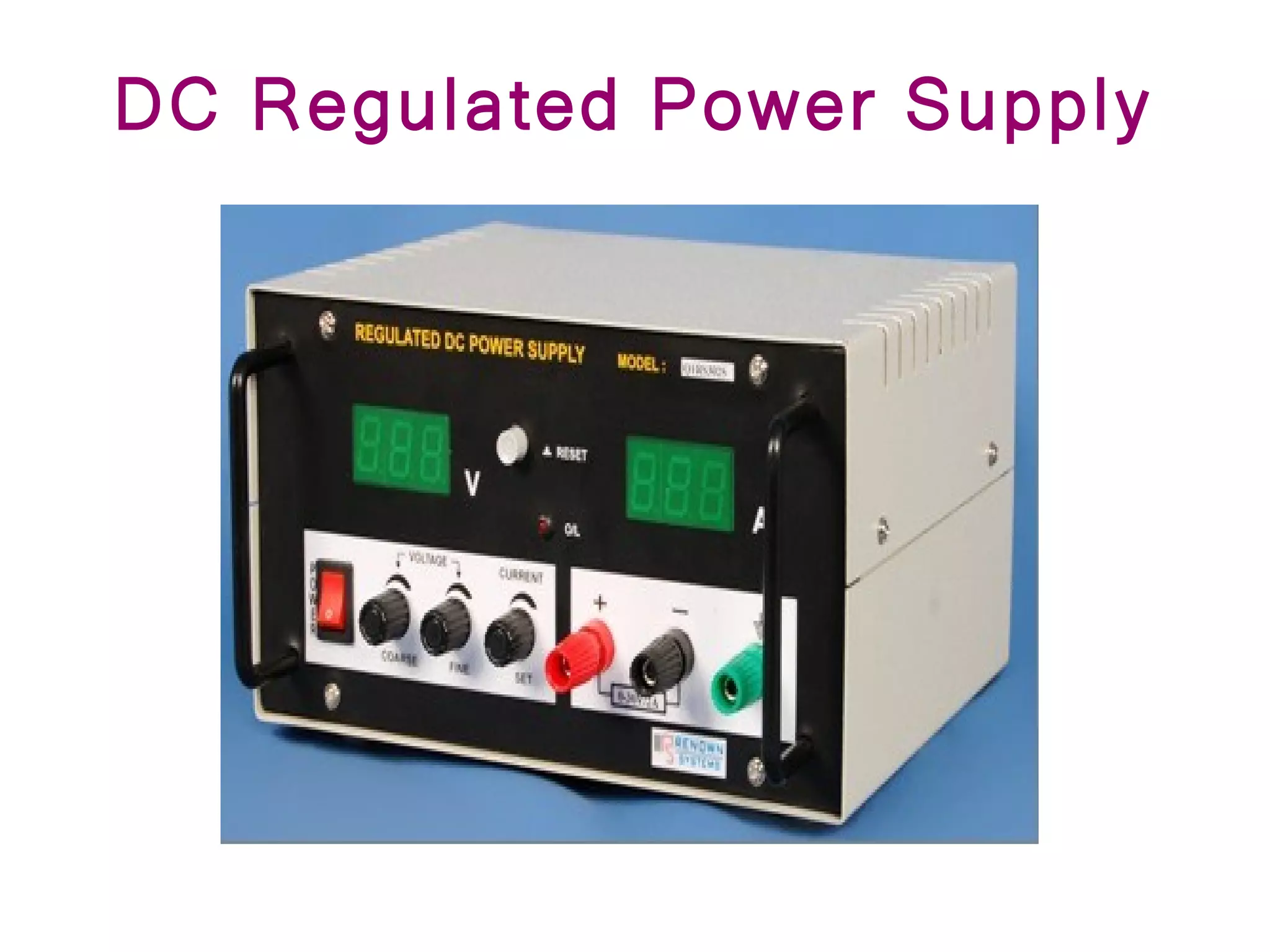 Dc Regulated Power Supply | PPT