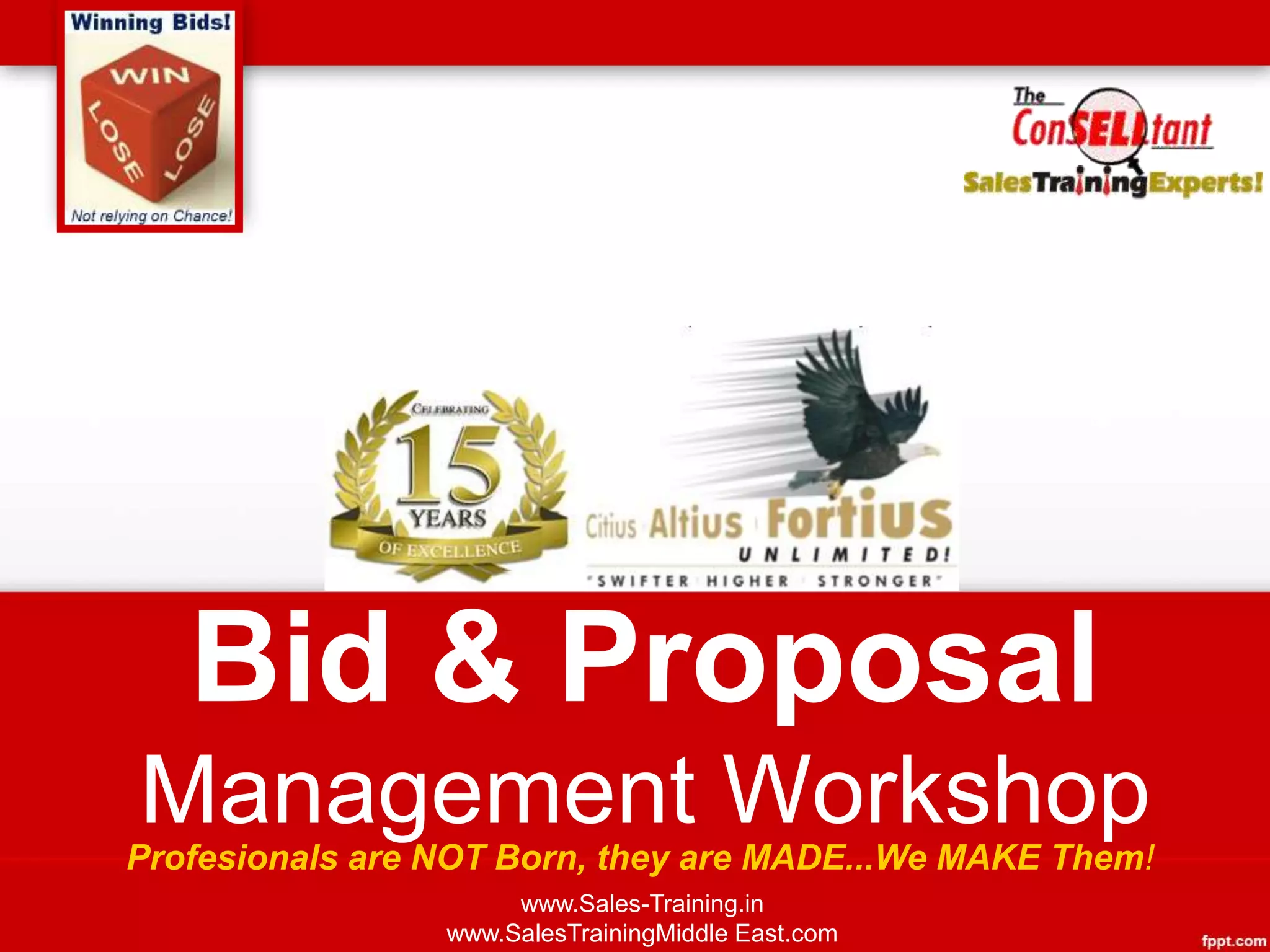 Bid Proposal Management- Publicity | PPT