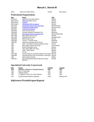 MD3Resume1702 | PDF | Computer Software and Applications | Computing