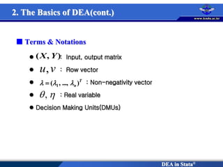 METODOLOGIA DEA EN STATA | PPT