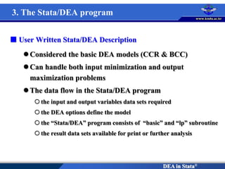 METODOLOGIA DEA EN STATA | PPT