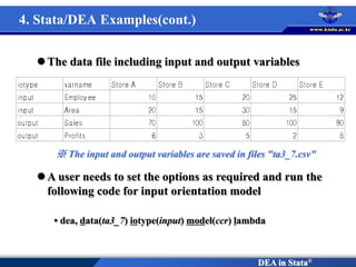 METODOLOGIA DEA EN STATA | PPT