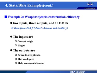 METODOLOGIA DEA EN STATA | PPT