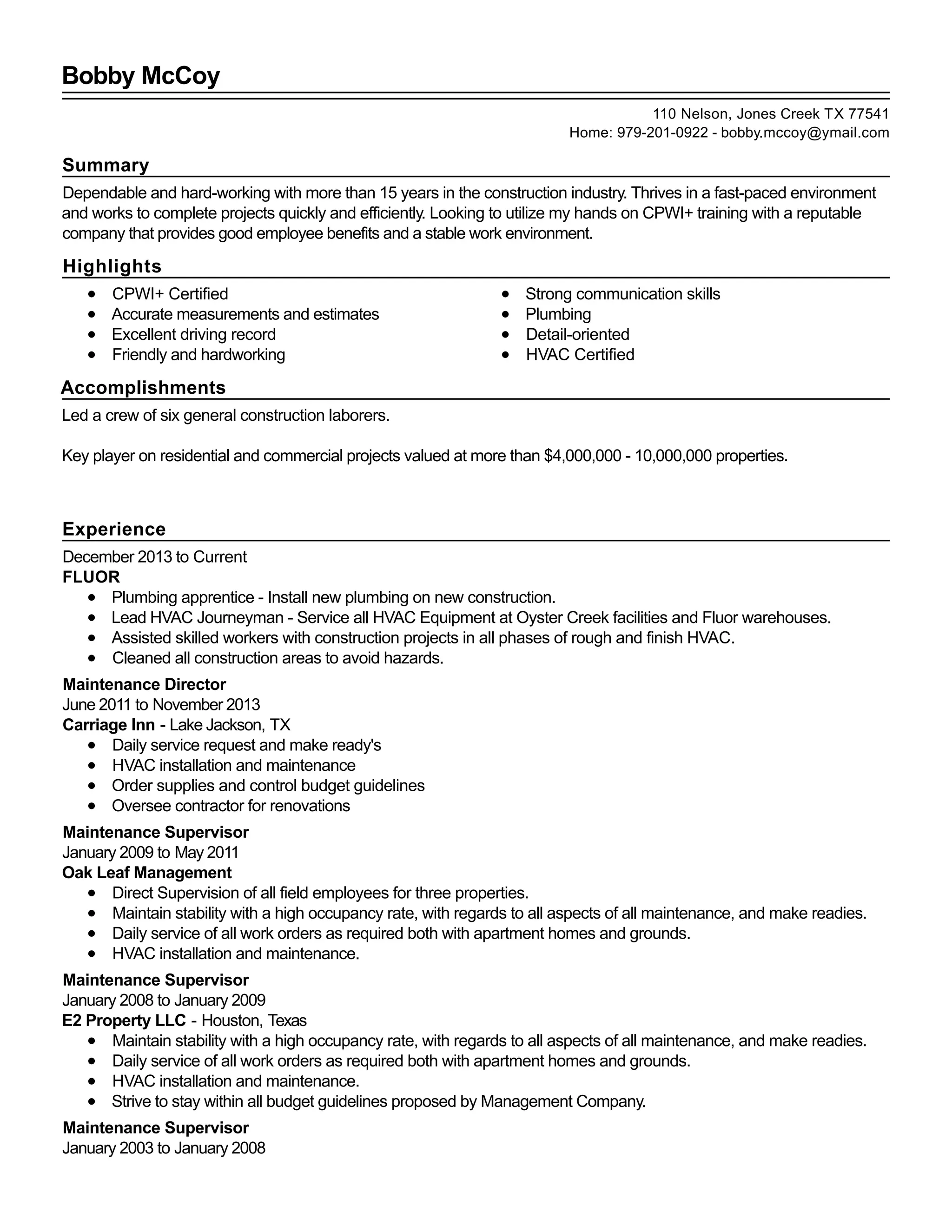 Bobby Resume 1 17 16 pdf-2 | PDF