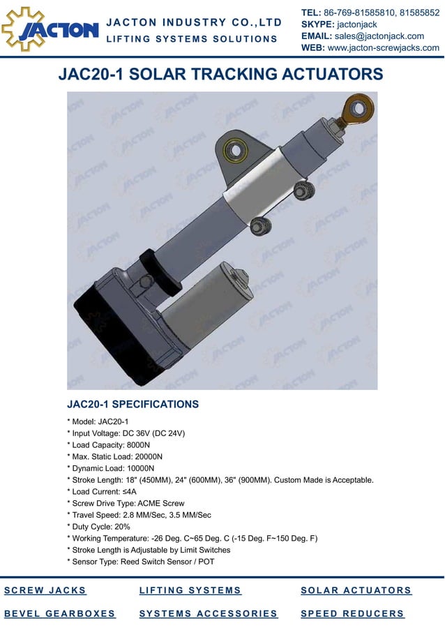Dc 12v 24v 36v solar screw jack, screw jack type solar tracker motor ...