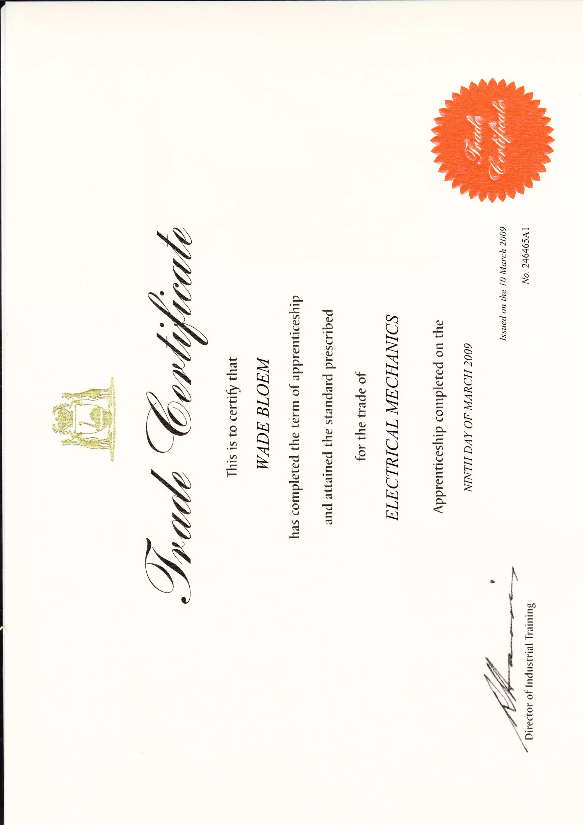 trade certificate | PDF