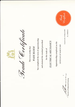 trade certificate | PDF