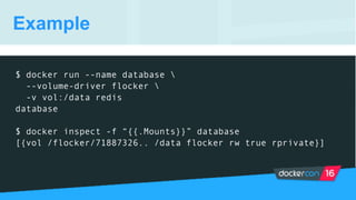DockerCon 2016 Ecosystem - Everything You Need to Know About Docker and Storage by ClusterHQ ...