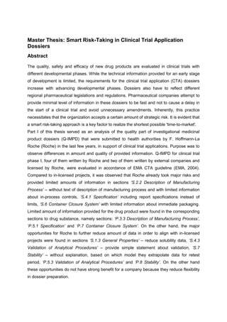 Master Thesis Abstract | PDF