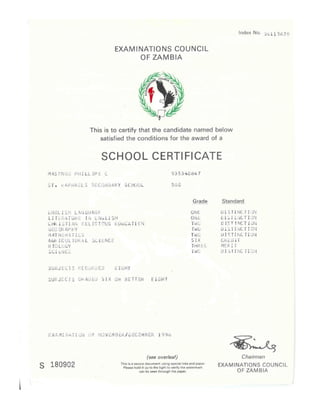 Grade 12 Certificate correct | PDF