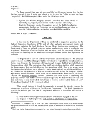 ATTCH 2 LatvianB-410947Final ( SBA OPINION ) | PDF | Business ...