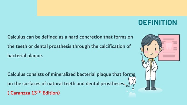 Dental Calculus.pptx | Dental Health | Diseases and Conditions