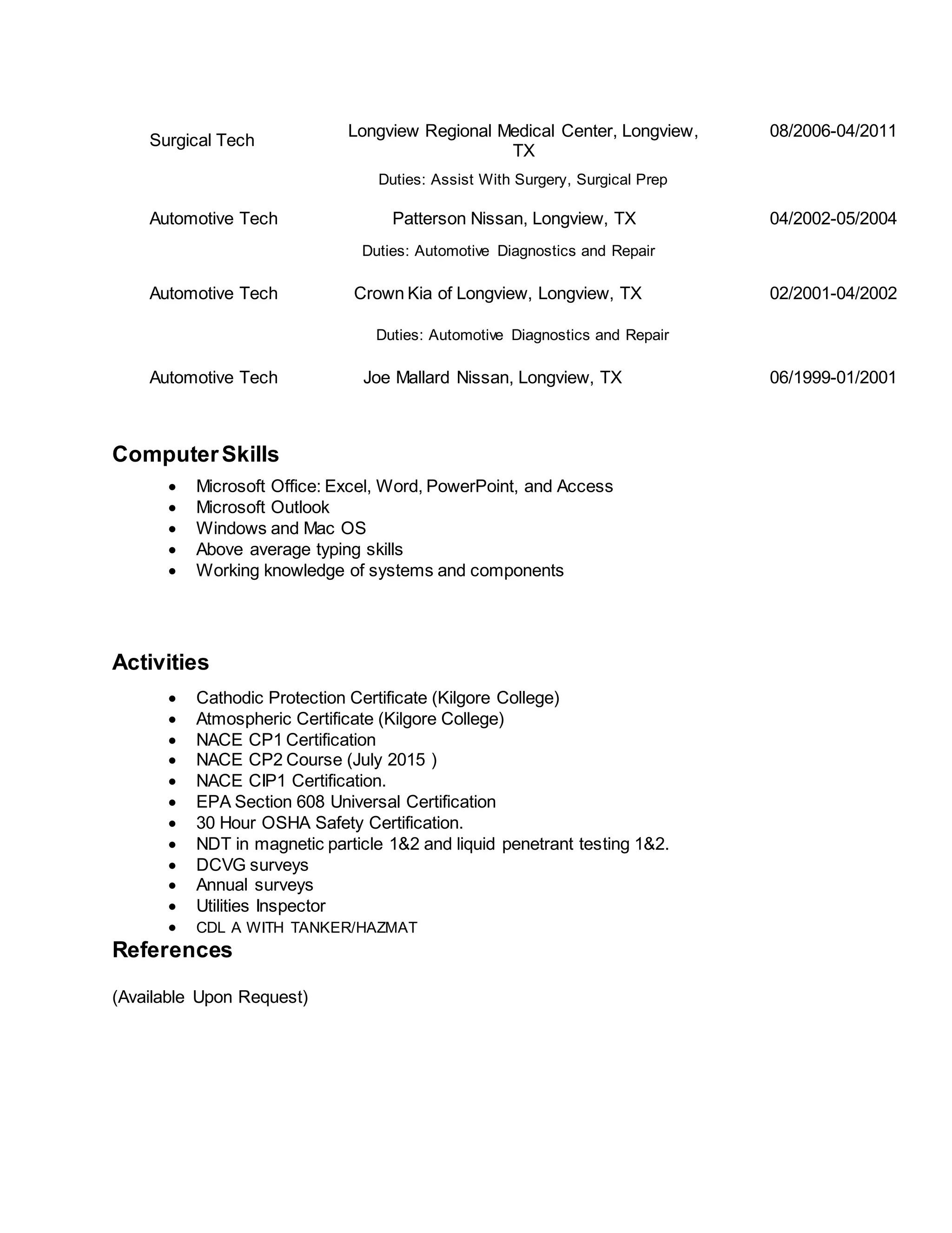 Noel Resume updated Ray | DOCX