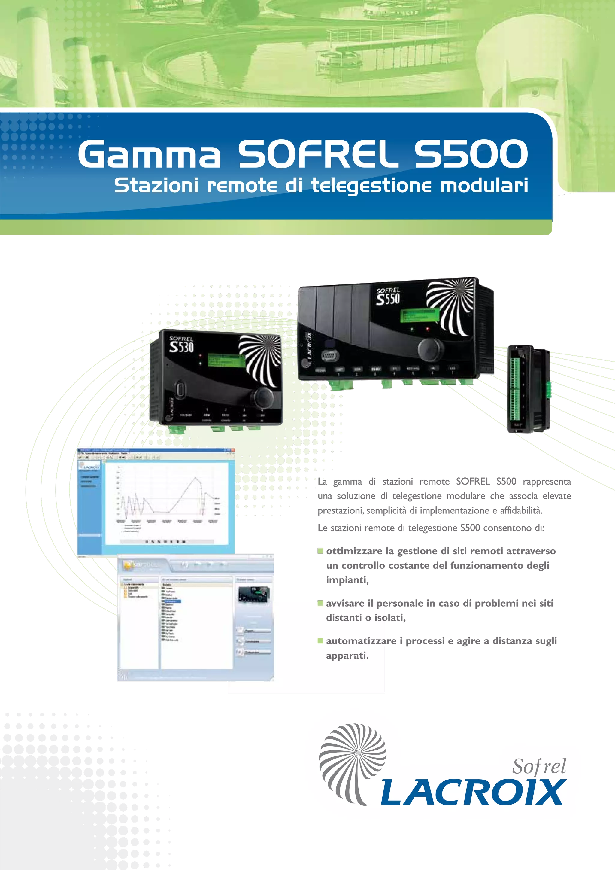 Gamma Sofrel S500: stazioni remote di telegestione modulari | PDF