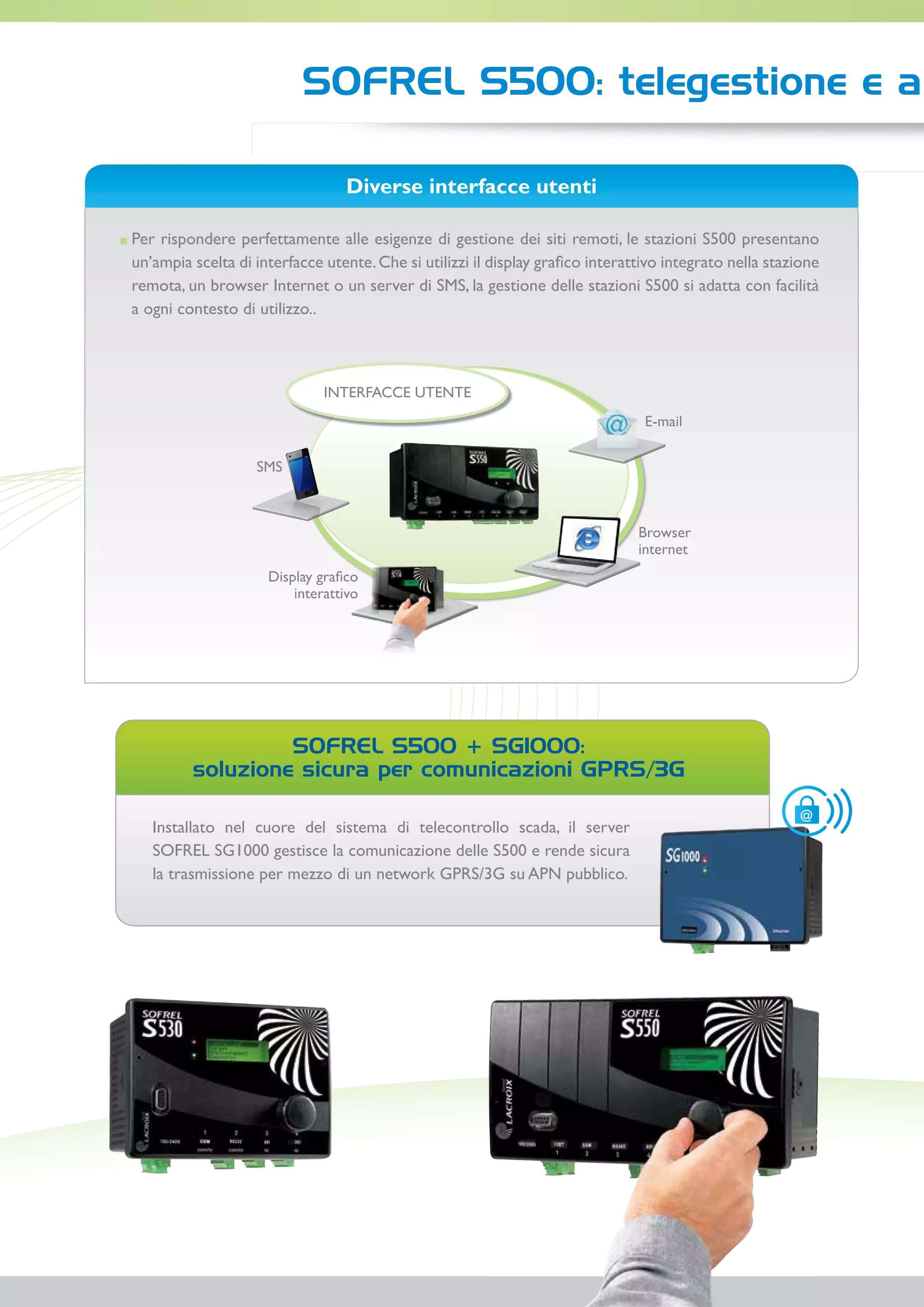 Gamma Sofrel S500: stazioni remote di telegestione modulari | PDF