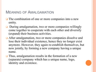 Amalgamation ppt | PPTX
