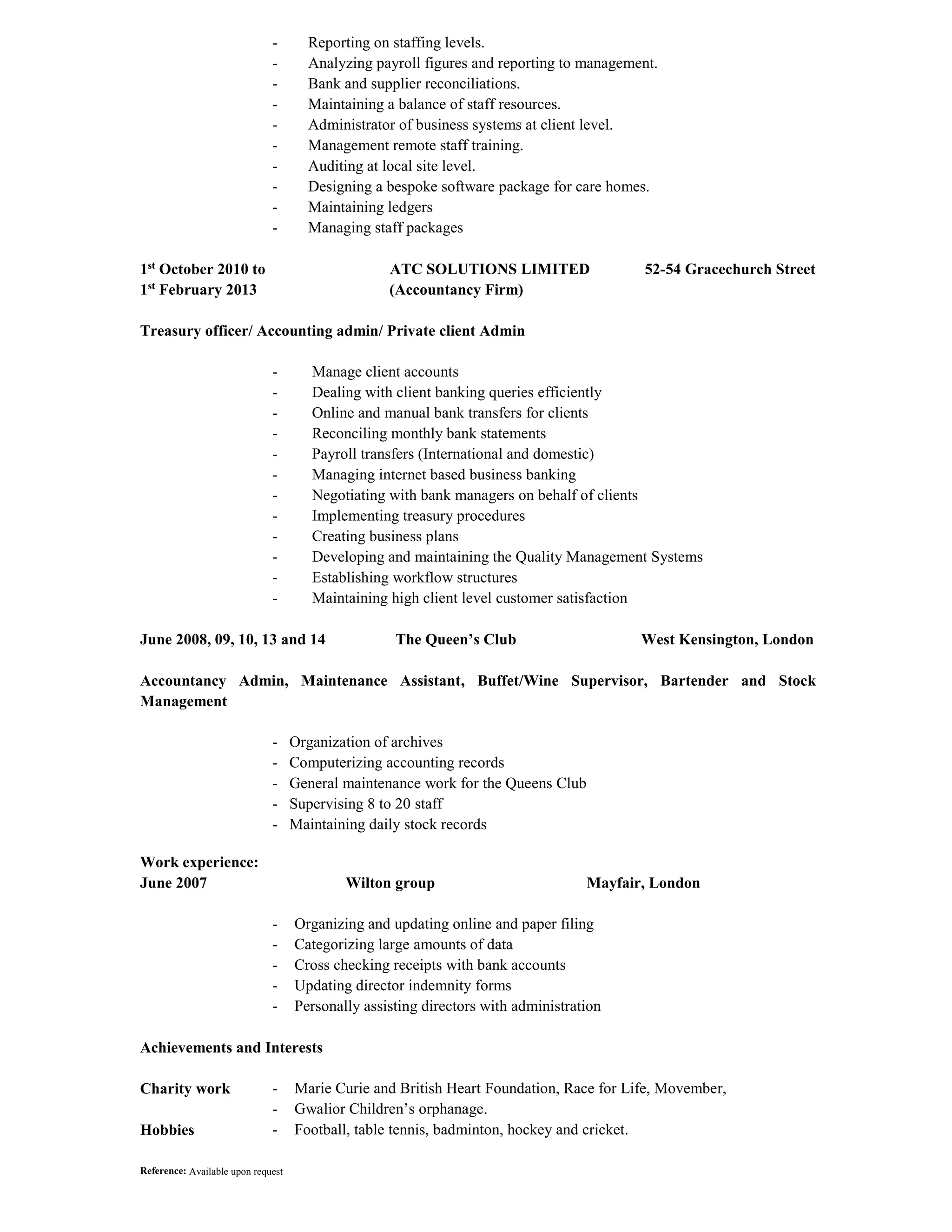 Kiran Patel CV 3 new | PDF | Business Banking & Finance | Business