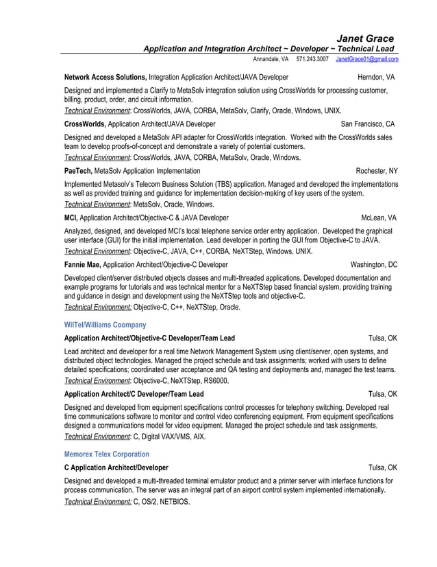 Janet Grace Resume | PDF