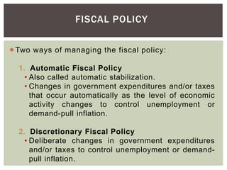 Topic 9 - Government Revenue & Expenditure | PPTX