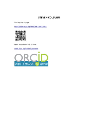 My ORCID Page | RTF