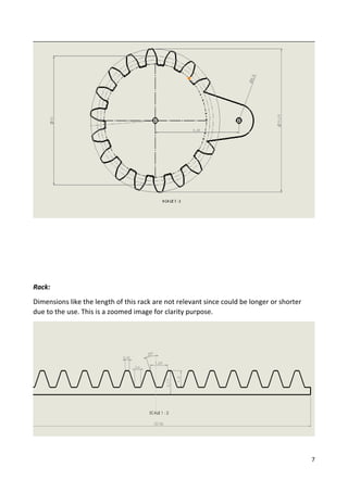 Study of a Gear-Rack and links System: Equations, configuration and CAD ...
