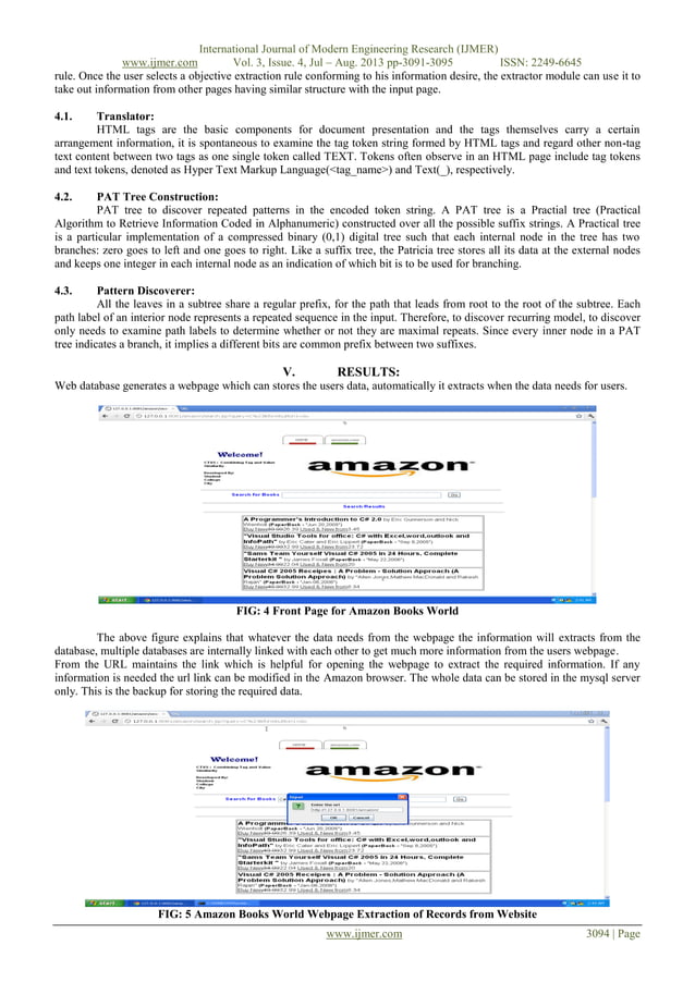 Vision Based Deep Web data Extraction on Nested Query Result Records | PDF | Web Design and HTML ...
