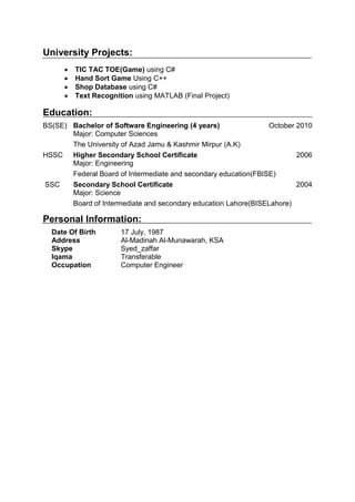 CV revised | PDF | Web Development | Internet