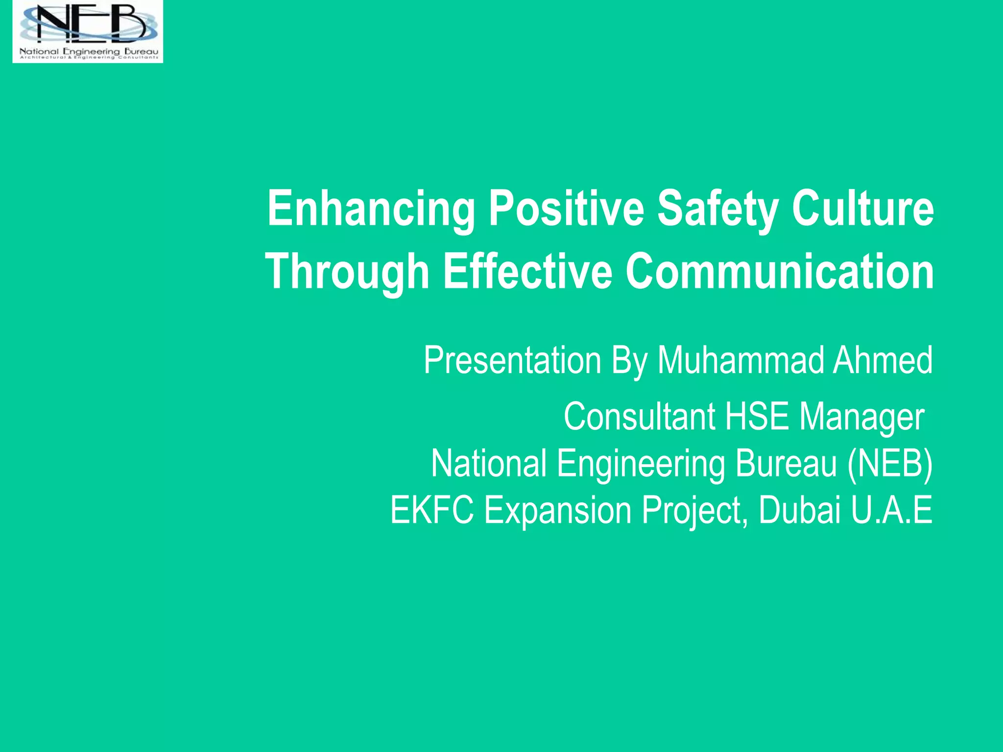 EV38-Positive Safety Culture Presentaton | PPT