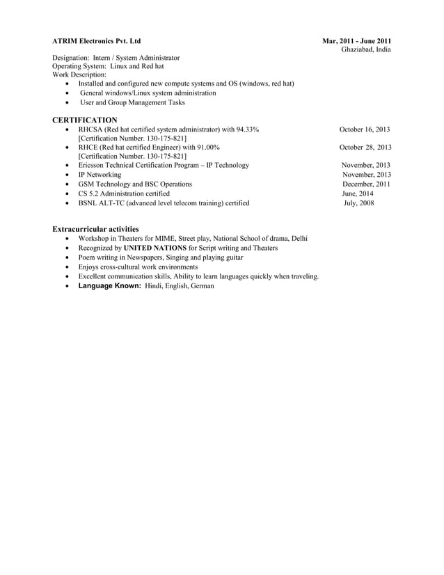 resume_VANdana_o | PDF