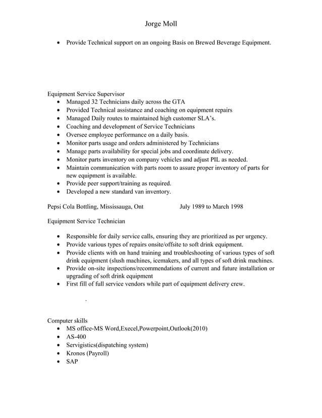 Jorge Moll Resume | PDF