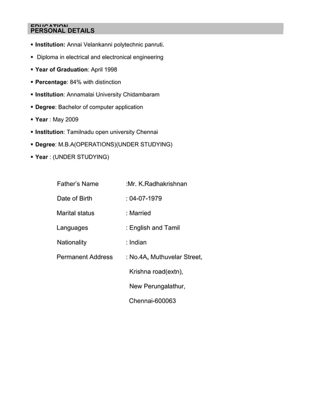 Ramesh resume | PDF