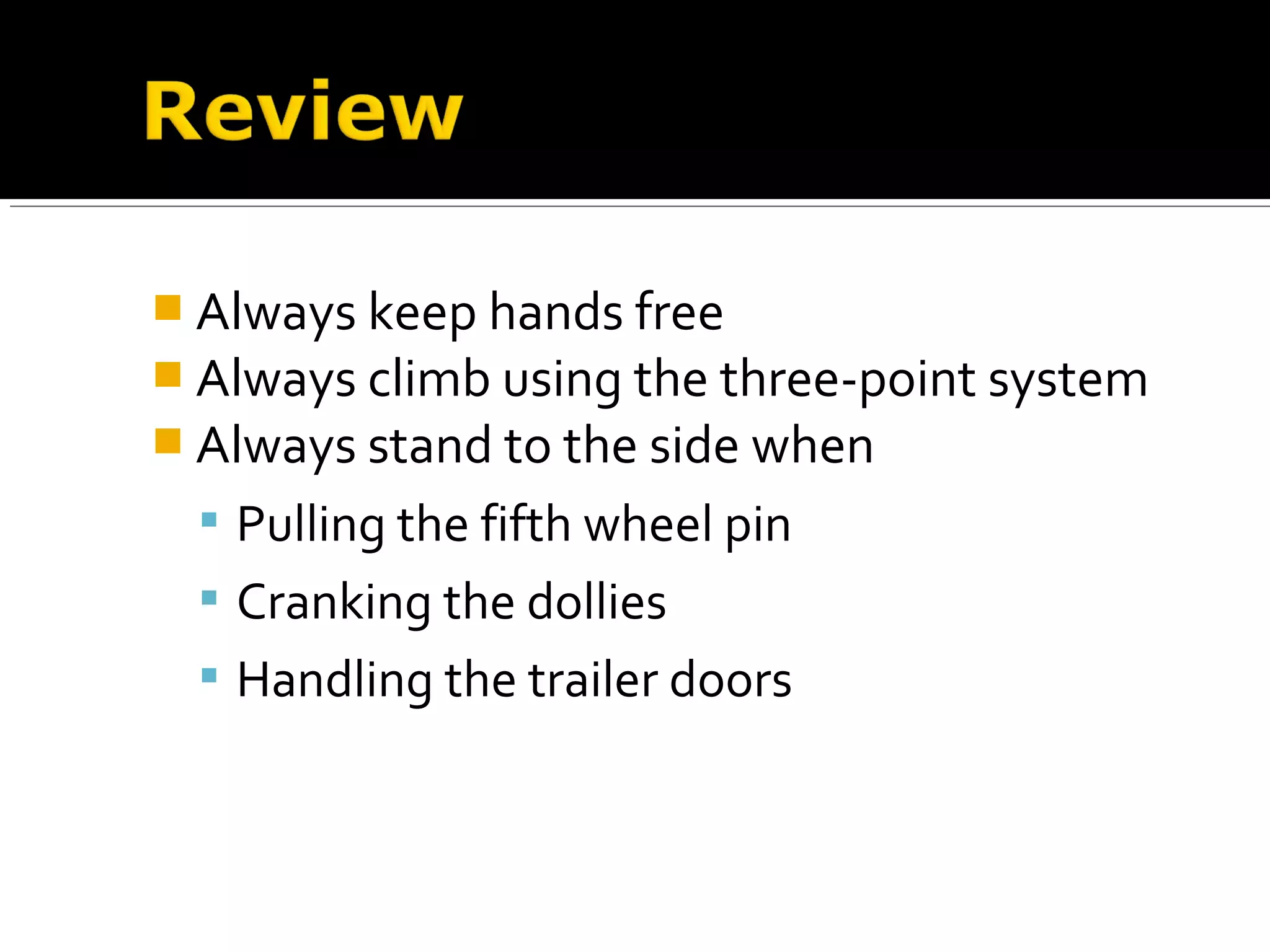GEW Model Three Point Contact Presentation NEW | PPT