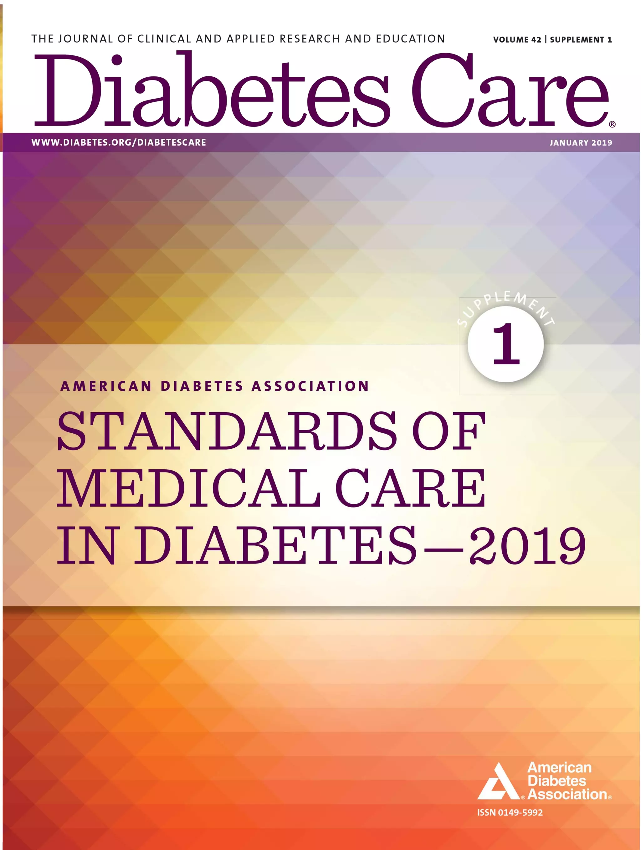 ADA 2019 DIABETES AMERICAN DIABETES ASOCIATION | PDF