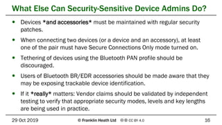 DC4420 Bluetooth Security | PDF