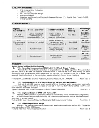 Resume_Prathamesh_VLSI_VIT_UNIVERSITY_Cadence_11Months_Exp | PDF