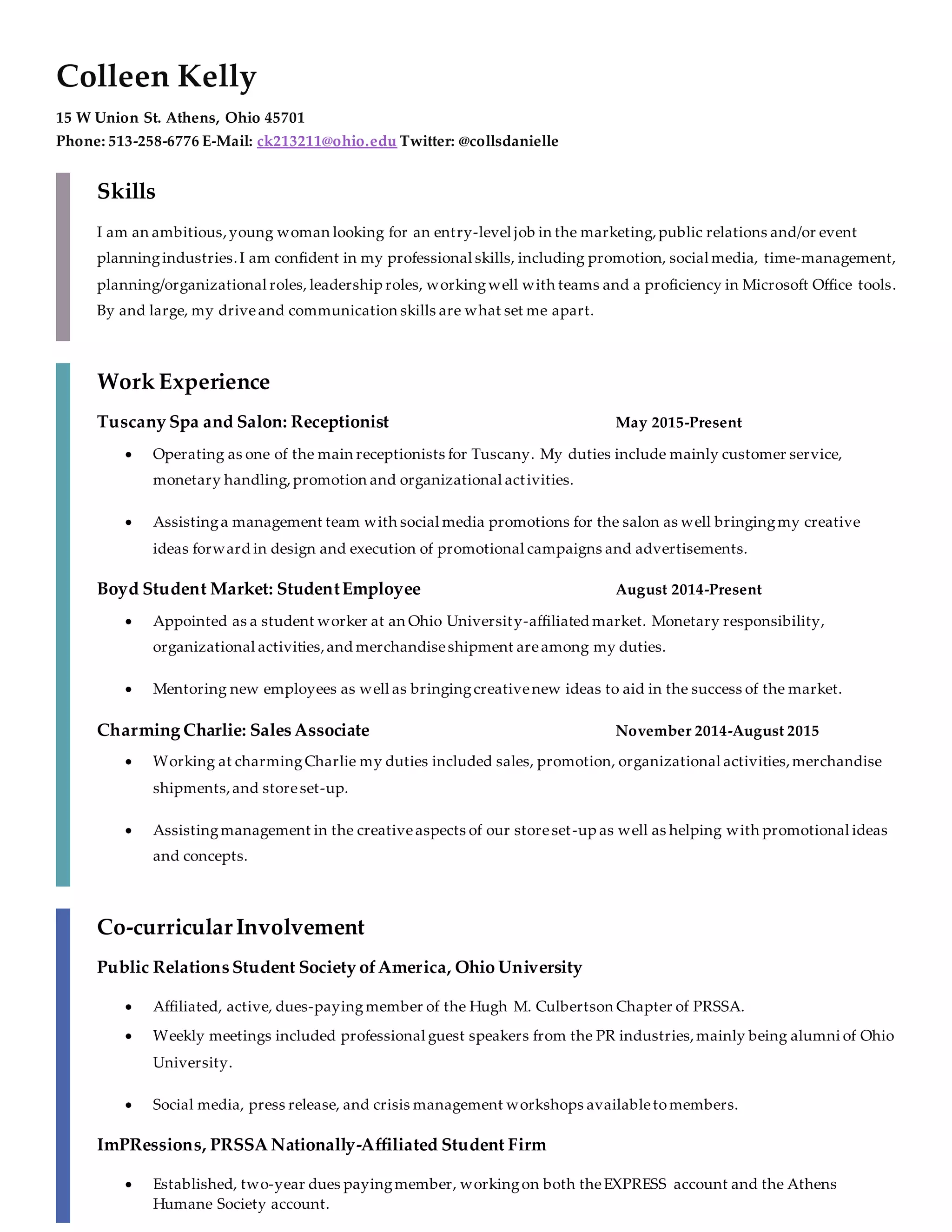 conventional resume | DOCX