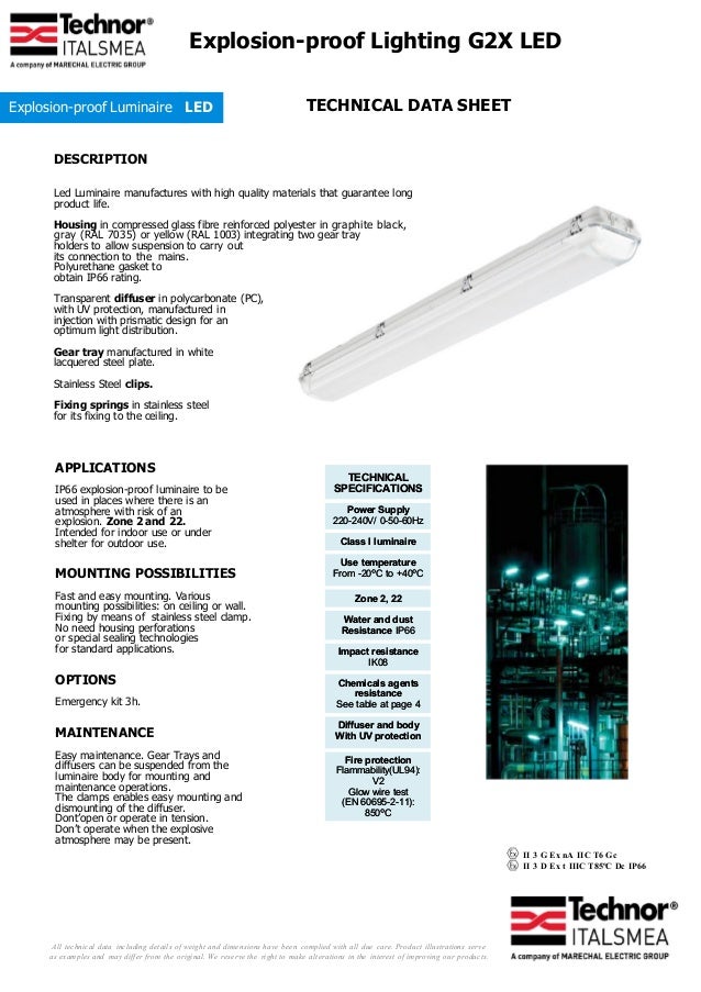 Technor zone 2 Datasheet lighting LED G2X (3)