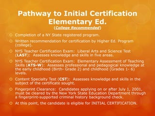 New York State Certification | PPTX