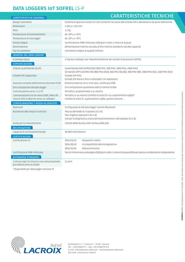 SOFREL LS-P | PDF | Computing | Technology & Computing