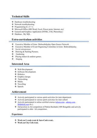 Akik Ahmed's Final Curriculum Vitae | PDF