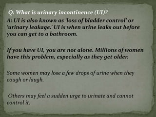 urinary-incontanince | PPT
