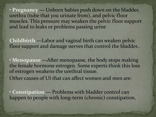 urinary-incontanince | PPTX