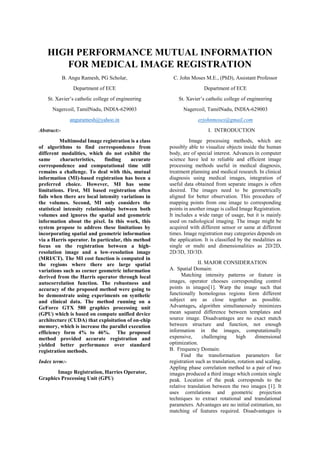 Image Registration | PDF