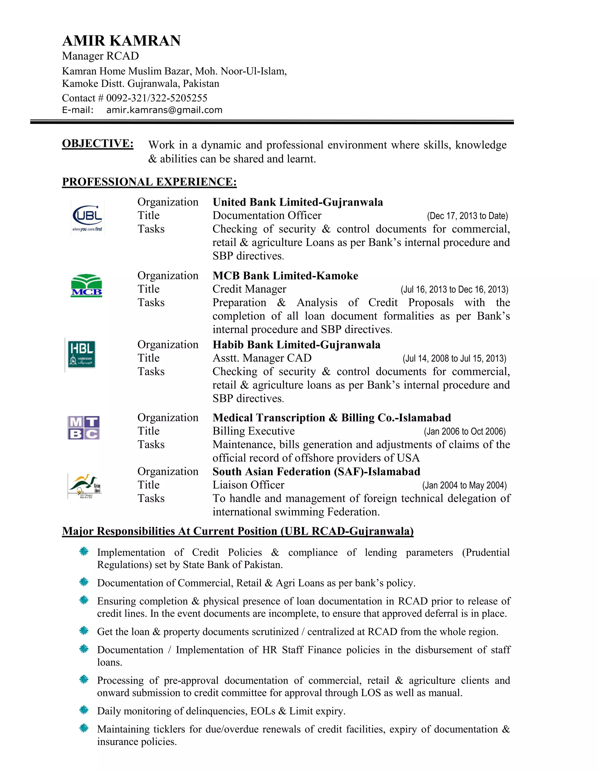 Amir Kamran UBL-CAD | PDF