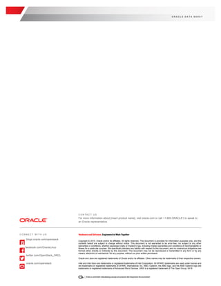 datasheet-oracle-openstack-2296038 | PDF | Cloud Computing | Internet